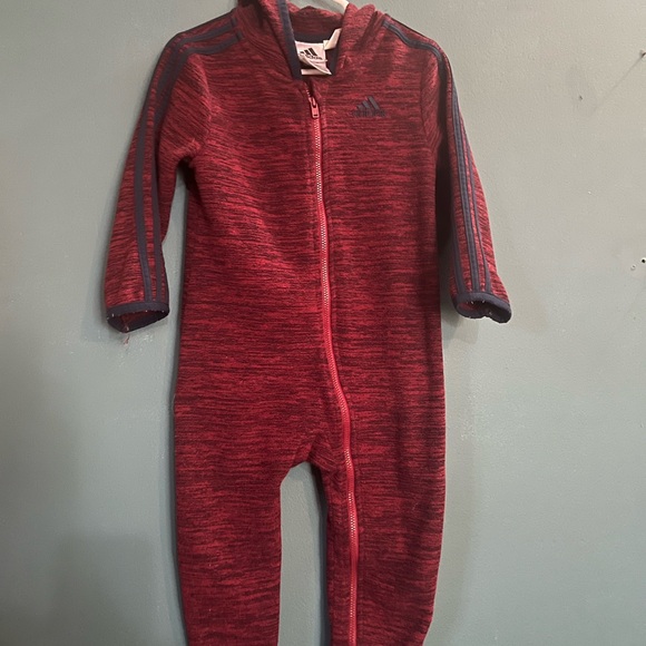 adidas | One Pieces | Adidas Kids Burgundy One Piece | Poshmark